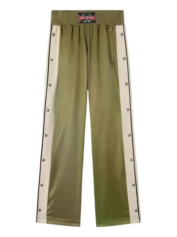 Palm Angels Boxe Button Track Trousers - Green