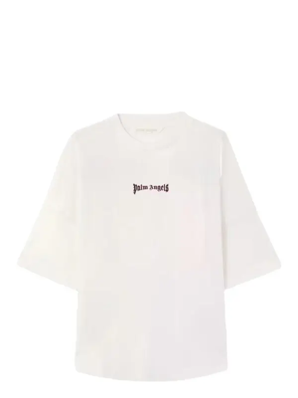 Palm Angels Logo-print Crew-neck T-shirt - White
