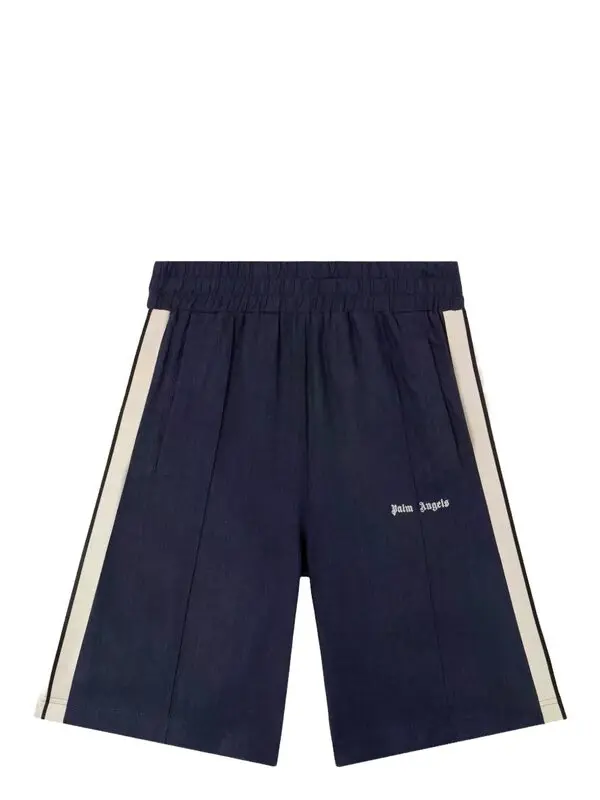 Palm Angels Logo Track Shorts - Blue