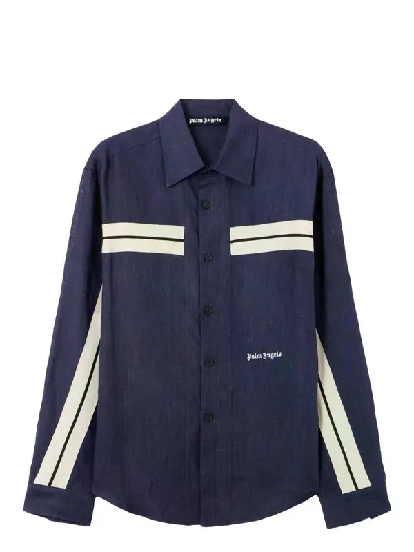Palm Angels Classic Logo Shirt - Blue