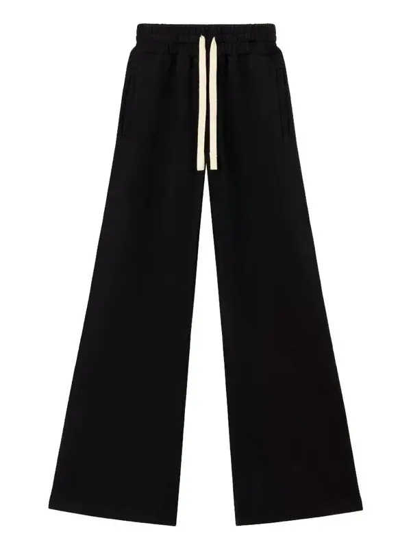 Palm Angels Curved-logo Track Pants - Black