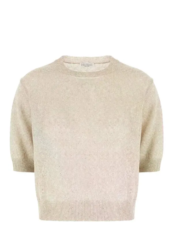 Brunello Cucinelli Sequin Knitwear - Neutrals
