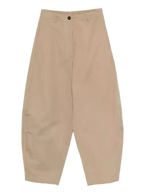 CORDERA Buttoned Wide-leg Trousers - Neutrals