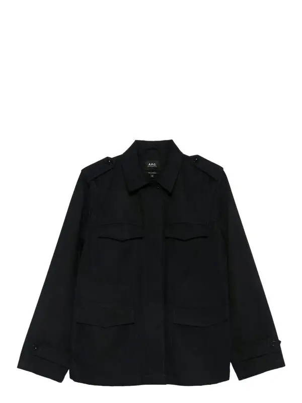 A.p.c. Flap-pocket Jacket - Blue