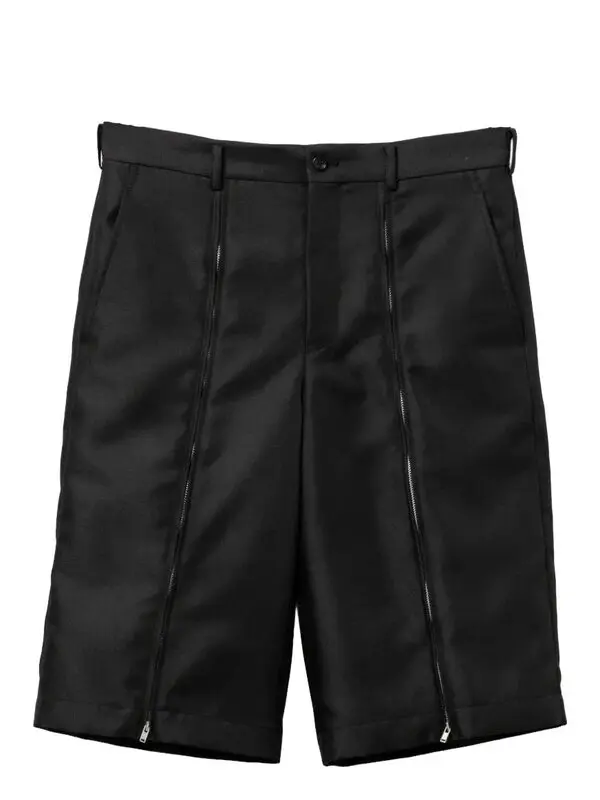 Comme Des Garçons Zip Detail Trousers - Black