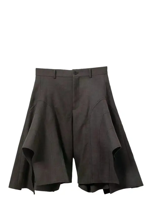 Comme Des Garçons Paneled Layered Shorts - Grey