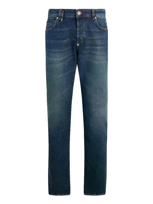 Philipp Plein Straight Leg Jeans - Blue