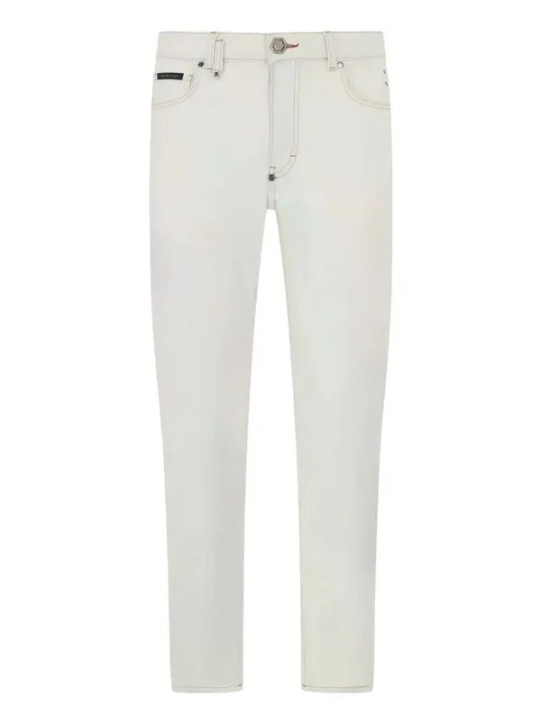 Philipp Plein Logo-patch Jeans - Neutrals