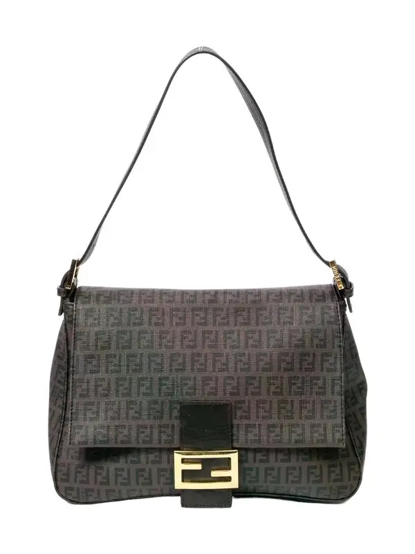 Fendi Ff Monogram Shoulder Bag - Brown