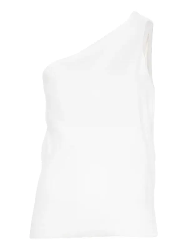 RÓHE One-shoulder Sleeveless Top - White