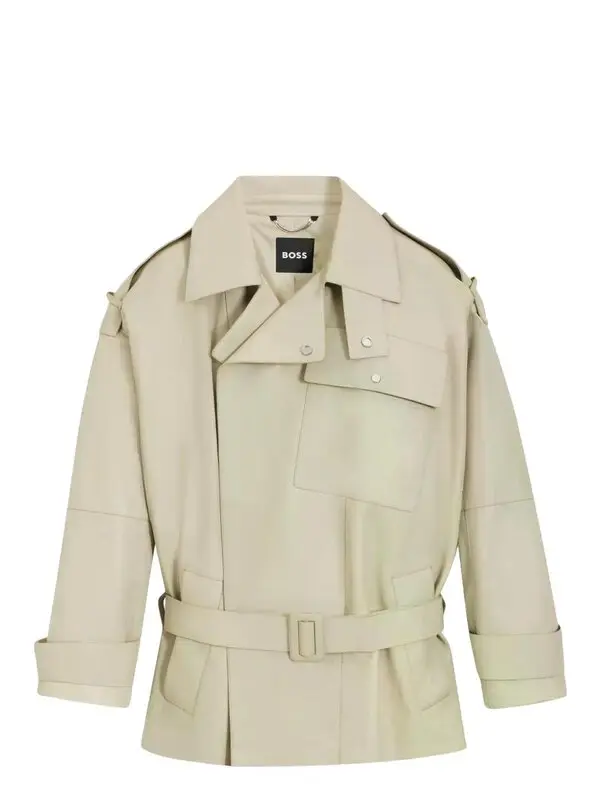 BOSS Belted Jacket - Neutrals