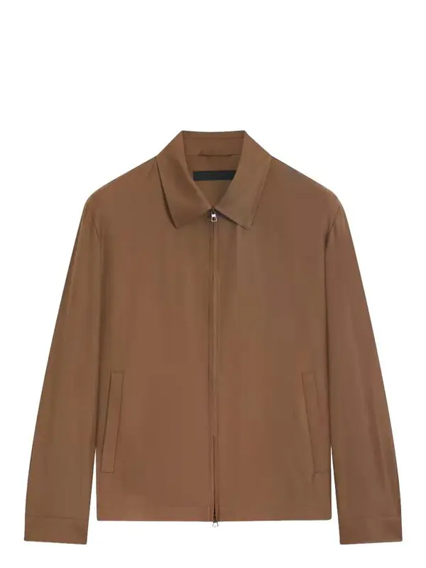 BOSS Zipped Shirt Jacket - Brown