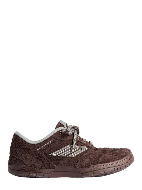 Balenciaga Hamptons Wornoutin Sneakers - Dark Brown/grey