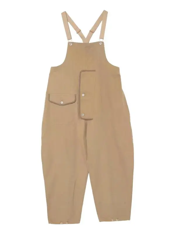 Junya Watanabe Buckle-detail Jumpsuit - Neutrals