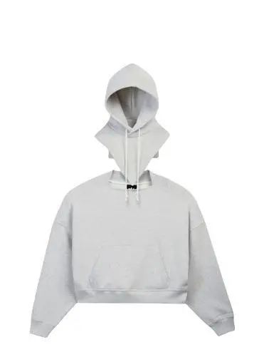 Adidas X Bad Bunny Hooded Balaclava Crewneck - Light Grey