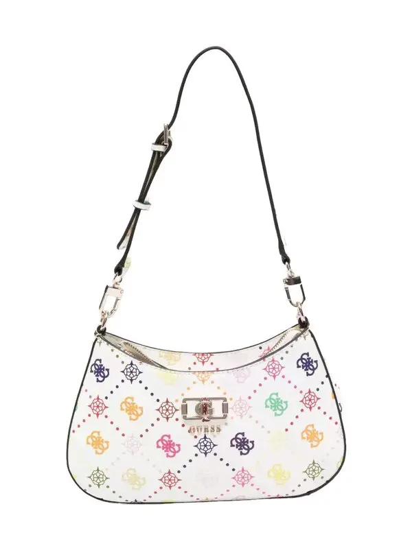 Guess Logo-plaque Shoulder Bag - White