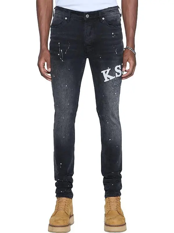 Ksubi Van Winkle Skinny Fit Jeans - Grey