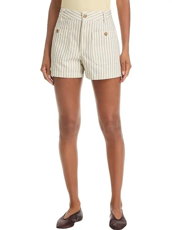 FRAME The Cruise Shorts - Flax Stripe