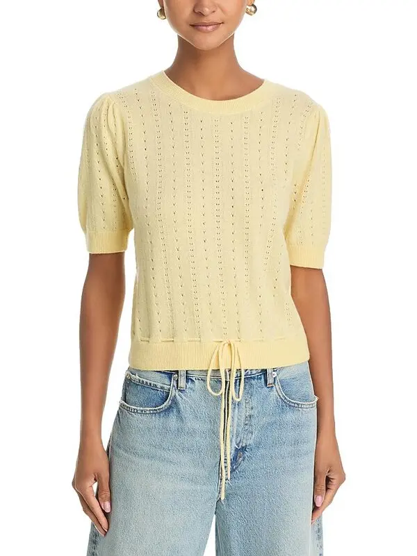 FRAME The Cashmere Charm Sweater - Canary