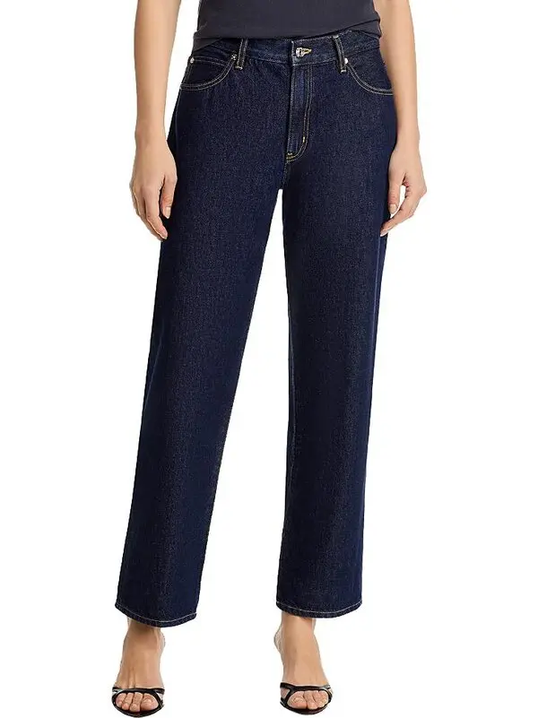 FRAME The Hang Long Straight Jeans - Rinse