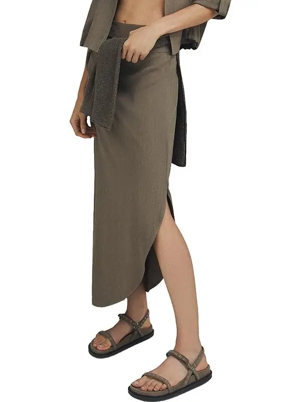 Marella Ferito Asymmetric Skirt - Brown