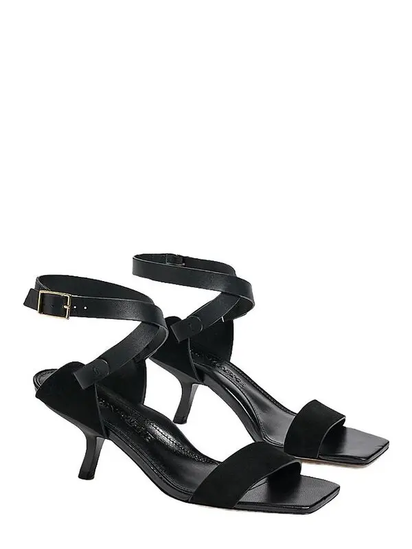 Marion Parke Nappa Sophia Sandal - Black