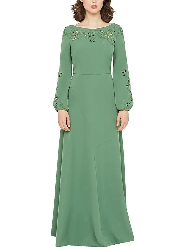 KAY UNGER Valentina Embellished Dress - Green