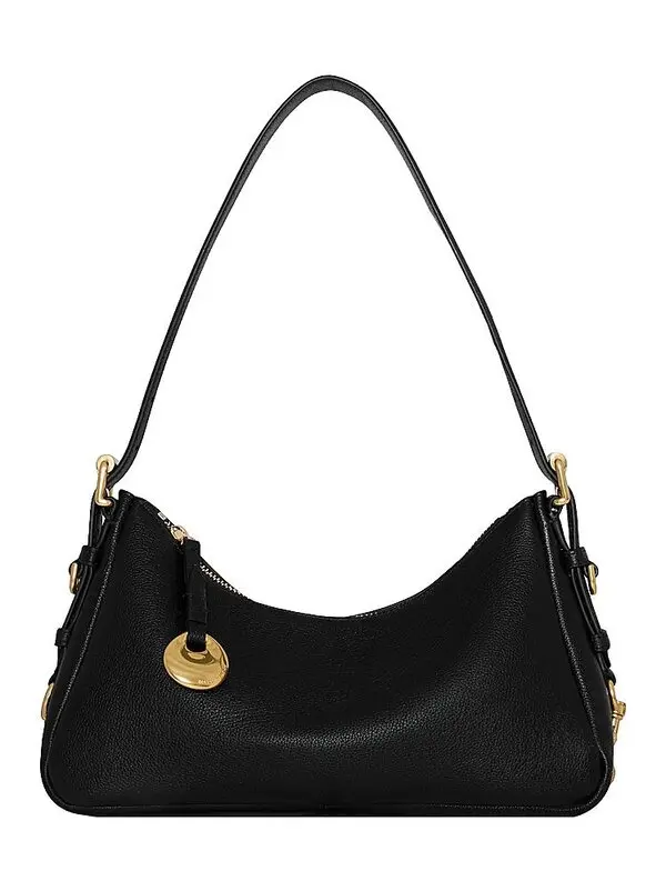 Rebecca Minkoff Mia Small Leather Shoulder Bag - Black