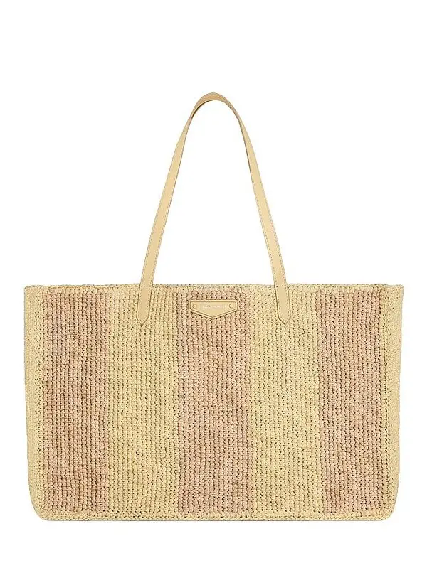 Rebecca Minkoff Large Raffia Tote - Natural