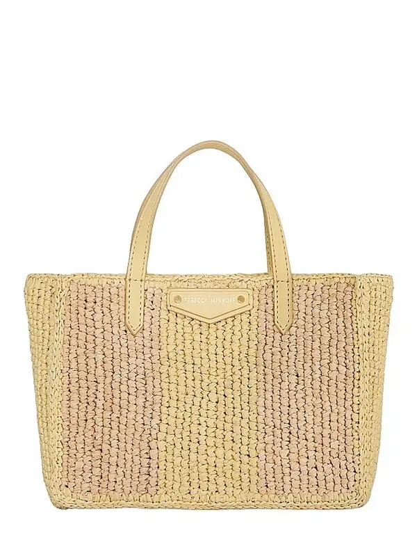 Rebecca Minkoff Mini Raffia Tote - Natural