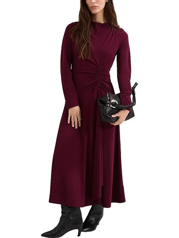 PHASE EIGHT Eugenia Jersey Dress - Burgundy