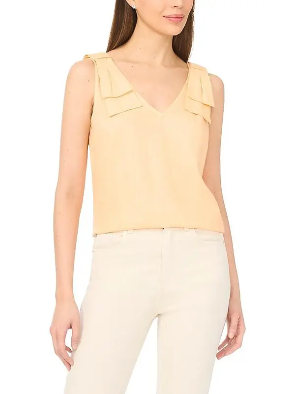CECE DUPRAZ Bow Shoulder Tank - Apricot