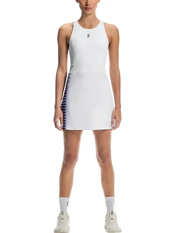 On Split Edge Court Dress - White Bl