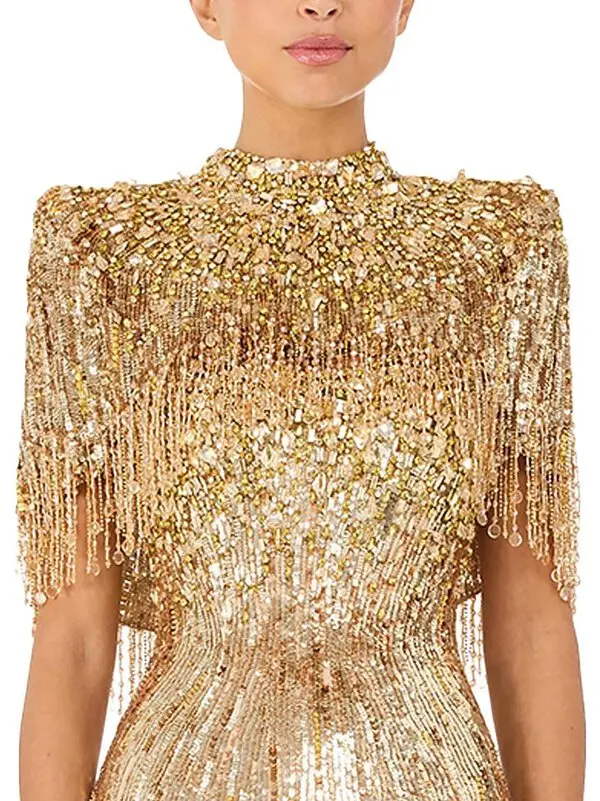 Jenny Packham Ellen Beaded Top - Illusion