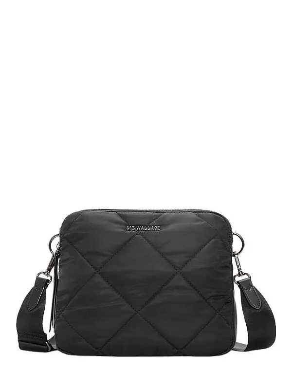 Mz Wallace Madison Small Quilted Crossbody Bag - Black/gunmetal