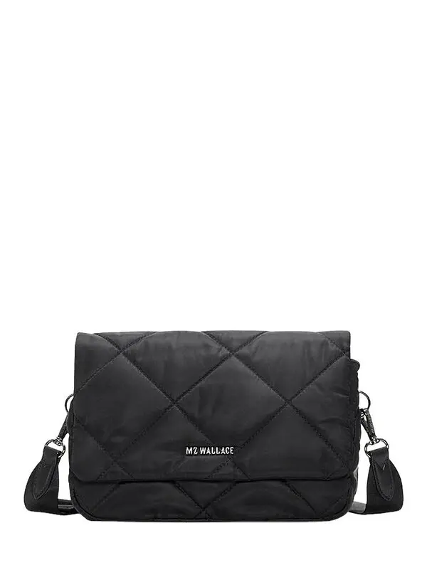 Mz Wallace Small Quilted Nylon Crossbody Bag - Black/charcoal