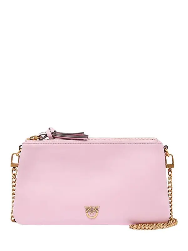 Pinko Double Mini Vitello Leather Crossbody - Pq
