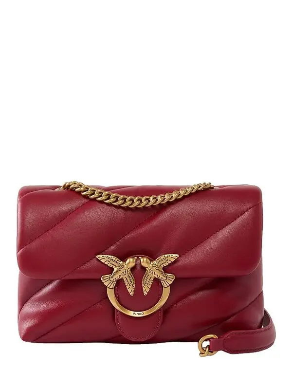 Pinko Love Puff Mini Quilted Leather Crossbody - Rrq