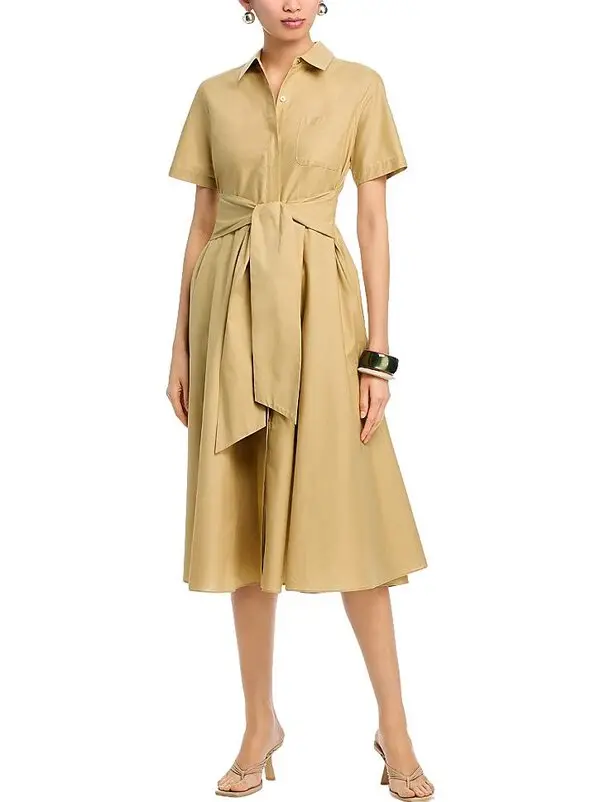 TOCCIN Megan Midi Shirtdress - Biscotti