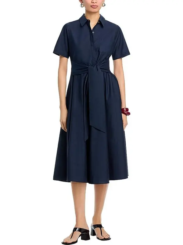 TOCCIN Megan Midi Shirtdress - Navy