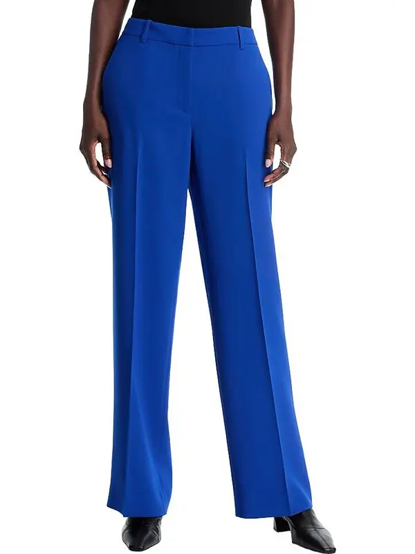 Lafayette 148 New York Gates Full Leg Pants - Galaxy Blue