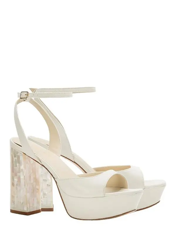 FREYA ROSE Margot Platform Heel Sandal - Ivory