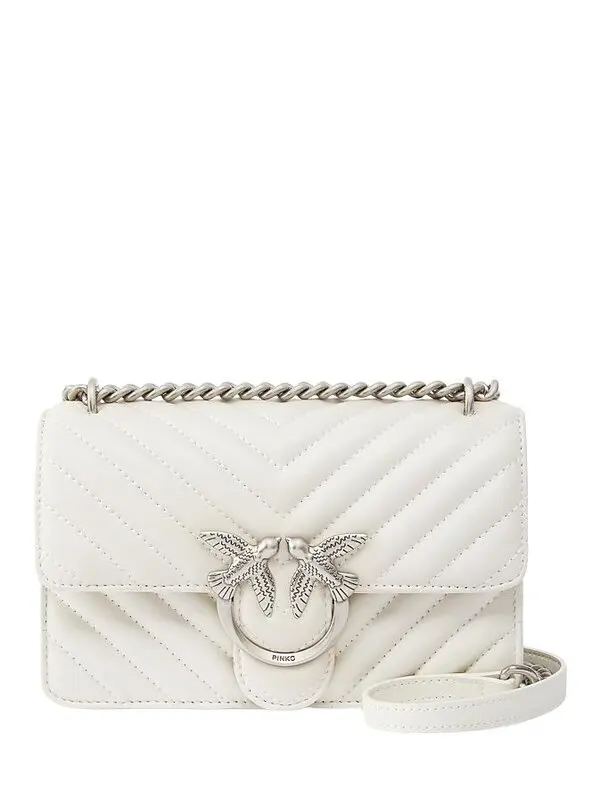 Pinko Love One Mini Quilted Leather Crossbody - Zo