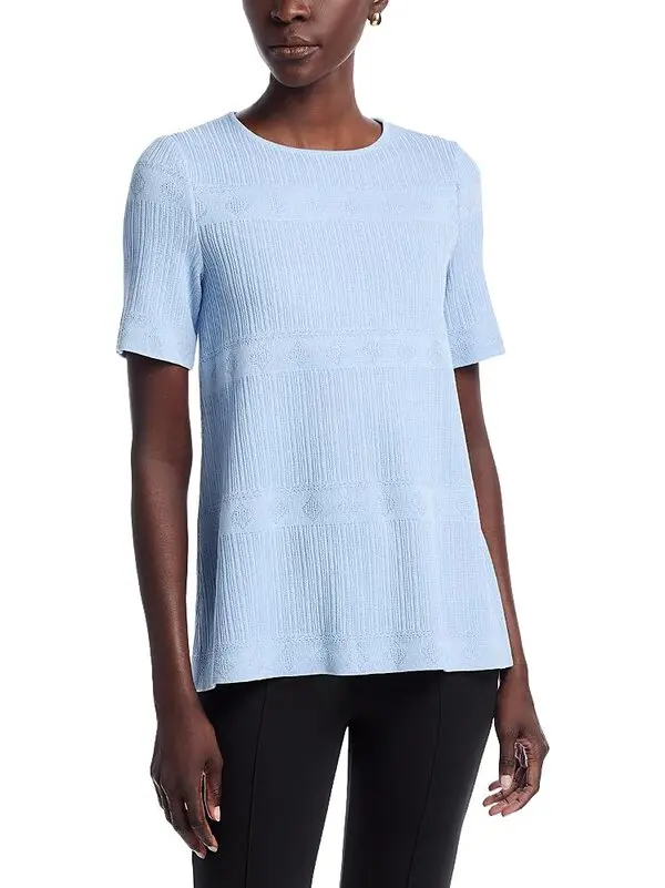 Misook Soft Knit Tunic - Tranquil Blue