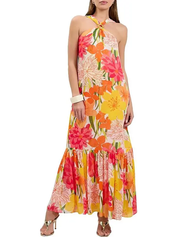 Trina Turk Navigli Twist-front Maxi Dress - Como