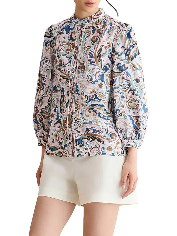 HOBBS LONDON Soraya Blouse - Ivory Multi