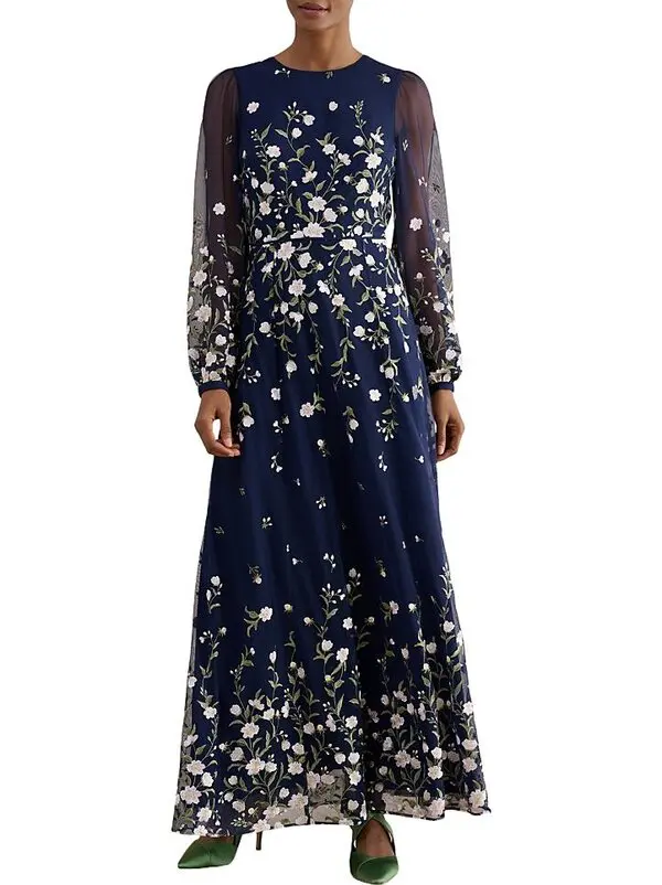 HOBBS LONDON Judy Embroidered Maxi Dress - Midnight Multi