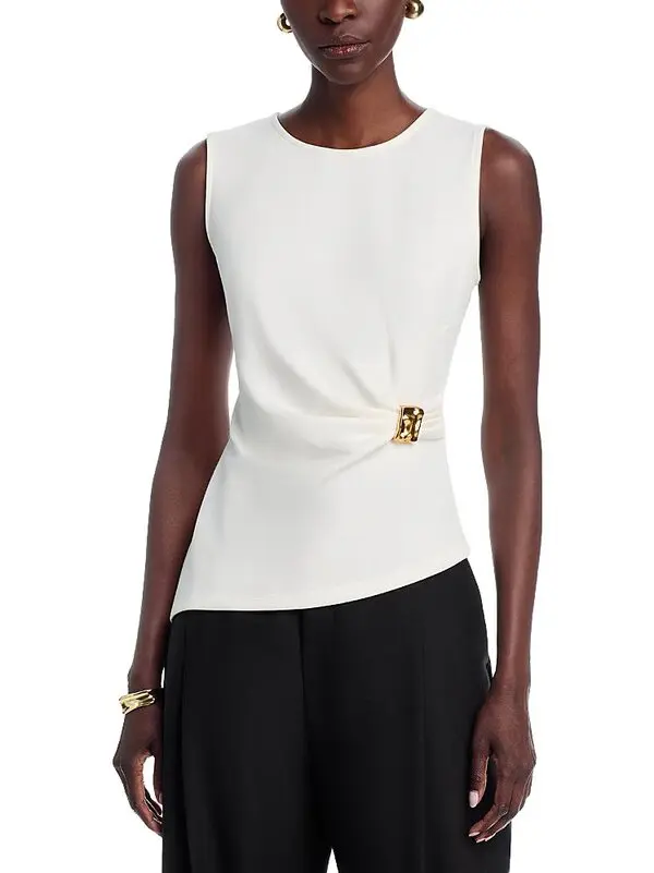 Donna Karan New York Sleeveless Top - Cream