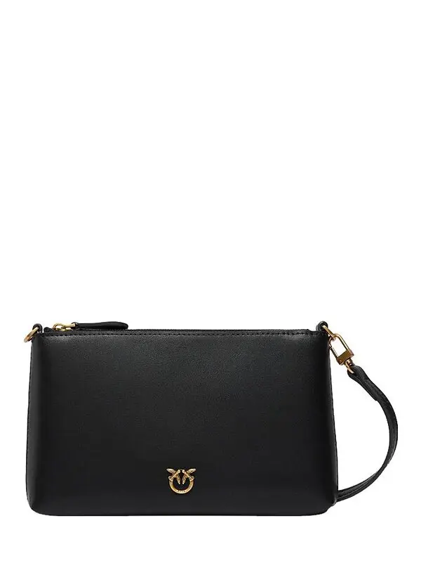 Pinko Mini Vitello Leather Crossbody Clutch - Zq