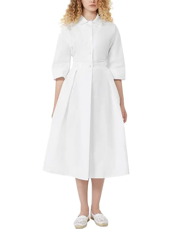 Max Mara Wkdpadana Midi Shirt Dress - White